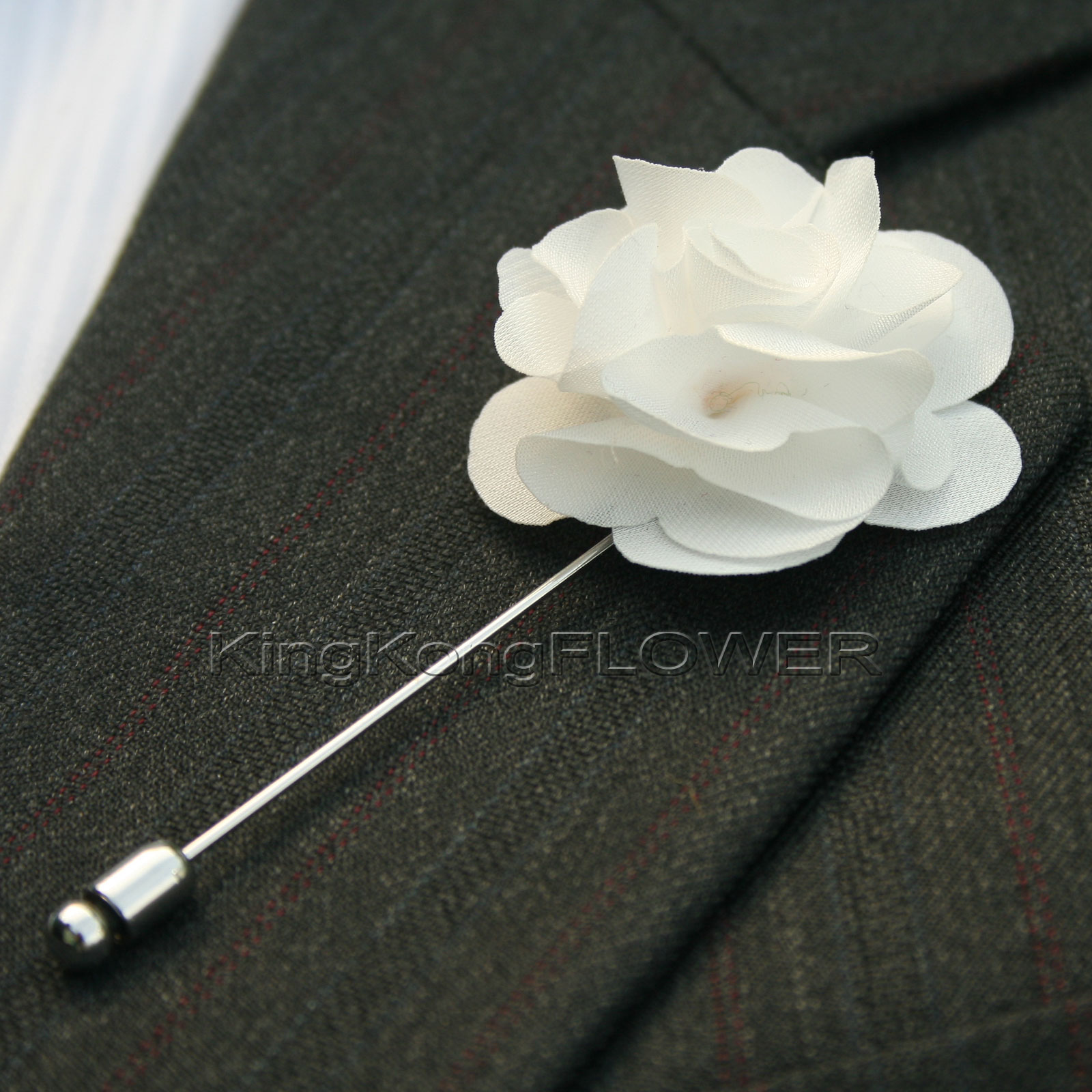 'kingkong Flower' Lapel Pin Flower Boutonniere Sx_wh on Luulla